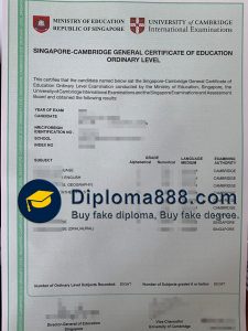 Create Singapore-Cambridge GCE A-Level certificate online.